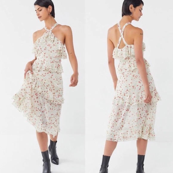 Urban Outfitters | Dresses | Nwt Urban Outfitters Floral Print Chiffon ...